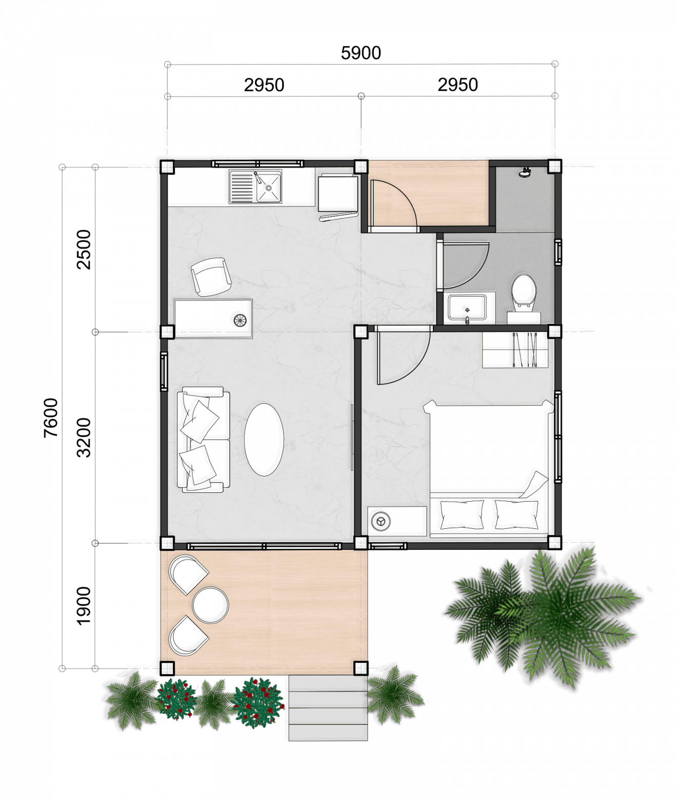 One-bedroom villas – Naiwok Hills